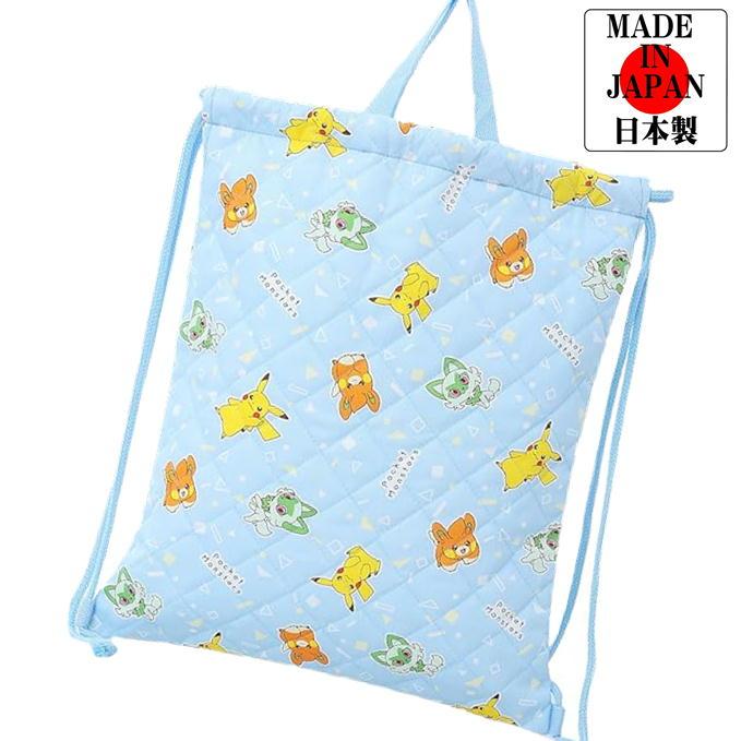 Pokemon ポケモン ナップサック キルト マルヨシ QPKB-1950 ポケットモンスター キャラクター 体操着入れ キッズ 日本製 キルティング サックス : ashop01 - 通販 ...