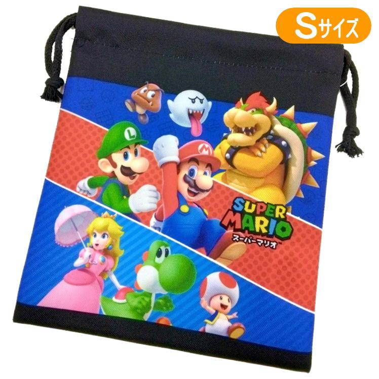 スーパーマリオ 巾着 Sサイズ MBS-1047 任天堂ゲーム キャラクター コップ入れ キッズ 小学校 男の子 : ashop01 - 通販 - Yahoo!ショッピング