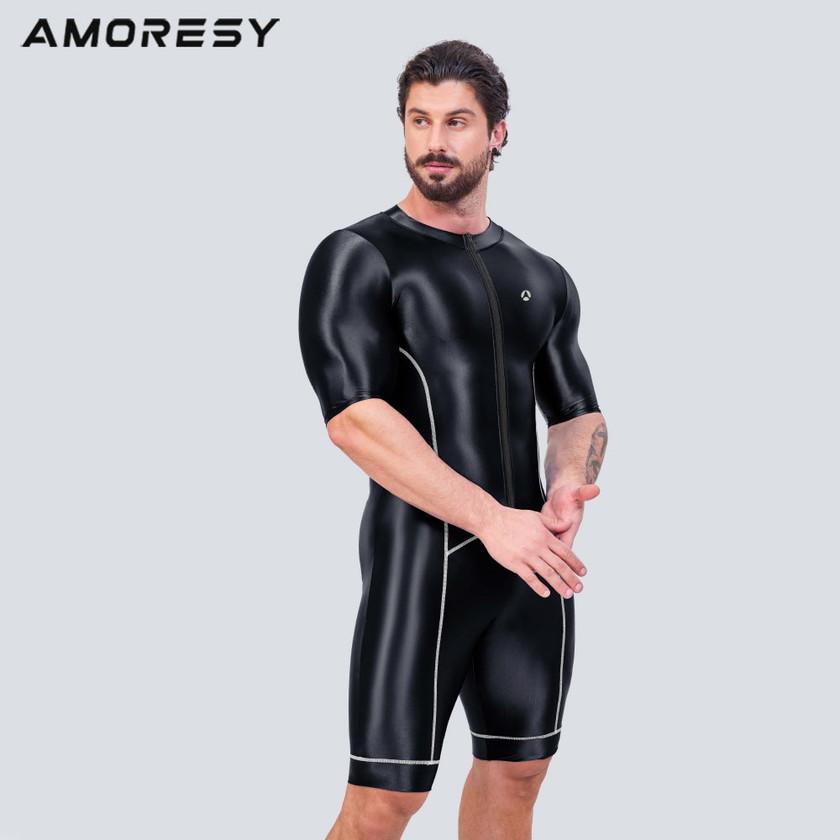 AMORESY（アモレシー） Gladius Sports Unitard Suit スポーツウェア ストレッチ生地 シングレット 男性下着 ...