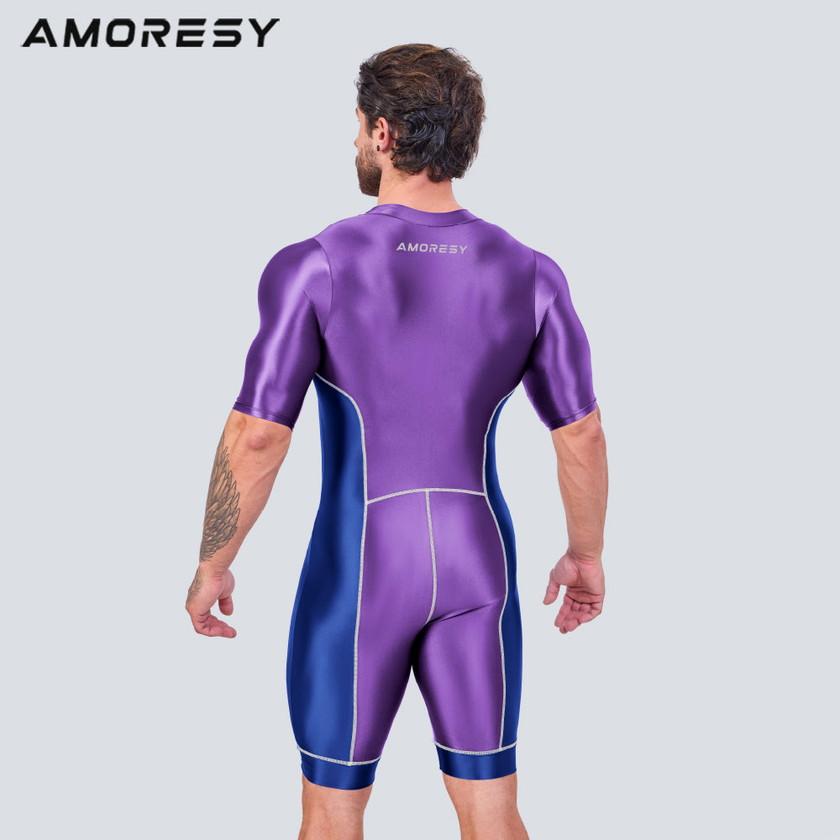 AMORESY（アモレシー） Gladius Sports Unitard Suit スポーツウェア ストレッチ生地 シングレット 男性下着 ...