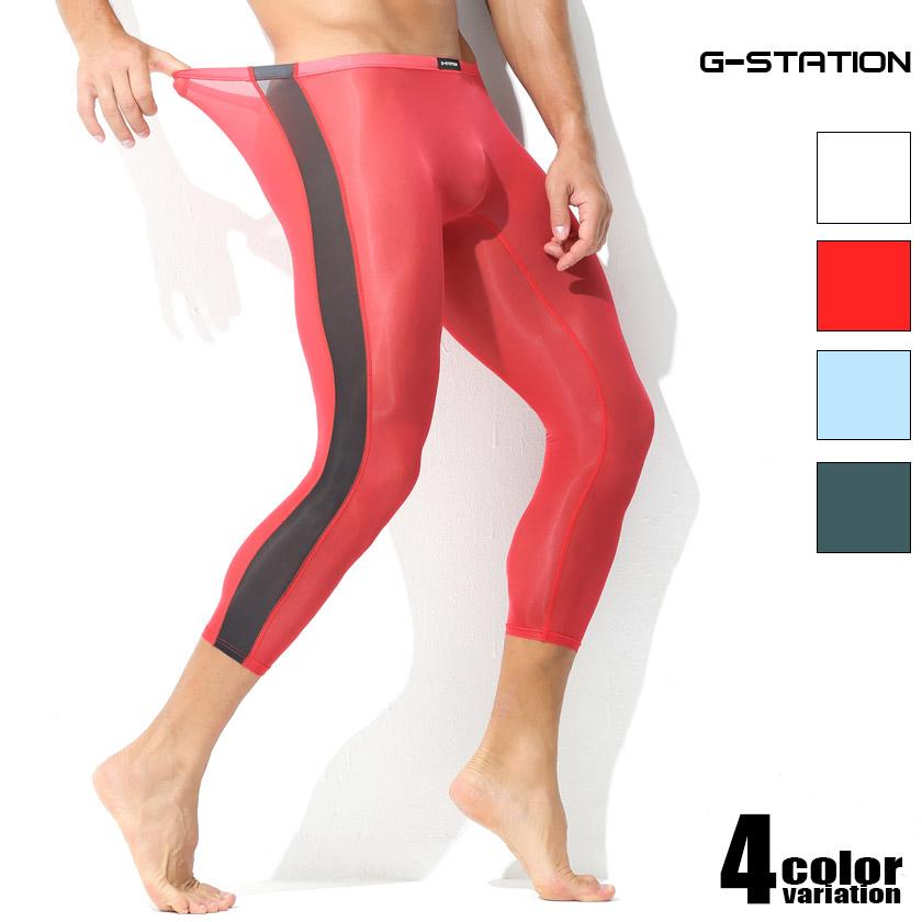 G-STATION G-Station ジーステーション プレミアムチャイナ ブラックライン シースルーインナータイツ タイツ ストレッチ ...