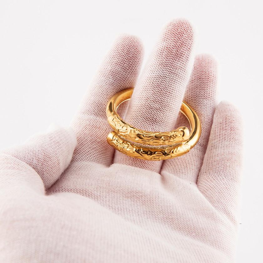 G-STATION G-station/ジーステーション GOLD RING 軽量 ステンレス リング オシャレ 艶めき ...