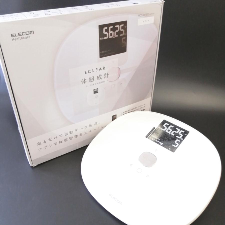 ELECOM（エレコム） 体組成計 HCS-WFS01WH Wi-Fi通信機能搭載 乗るだけで自動データ転送 アプリで体重管理 アウトレット : アンシャイ - 通販 - Yahoo!ショッピング