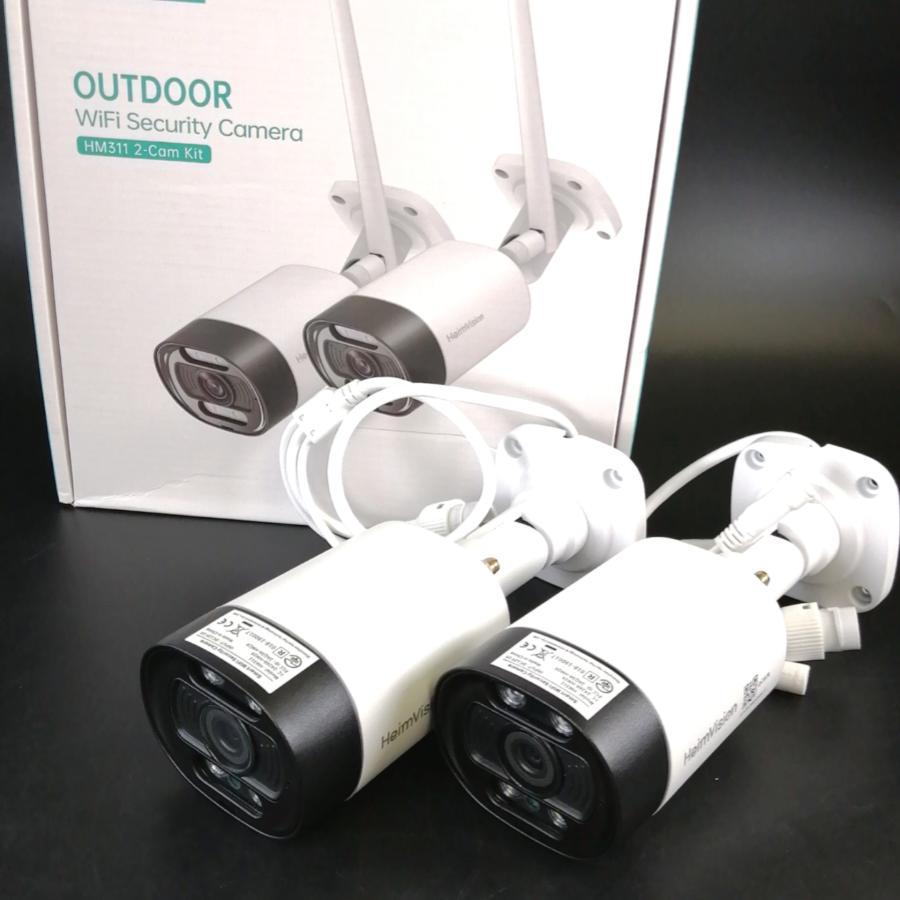 防犯カメラ 2個セット HM311 屋外対応 HeimVision Wi-Fi アプリ連携 暗視アウトレット : アンシャイ - 通販 ...
