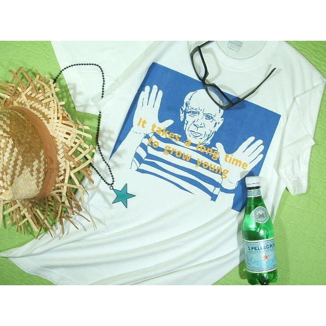 古着 90s USA製 Mother Teresa 「It is a poverty」 ベビー 子供 偉人