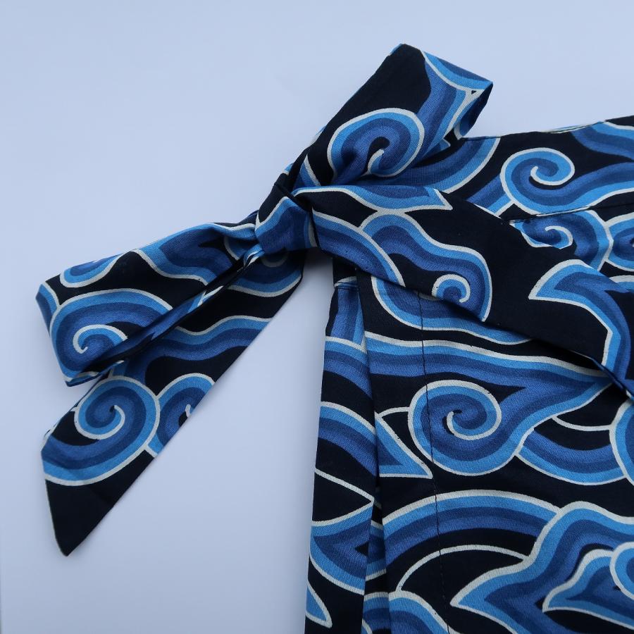 バティック 巻スカート メガムンドゥン 雲柄 ブルー コットン アジアン民族衣装 サロン ジャワ更紗【メール便OK】YSA-170407 ...