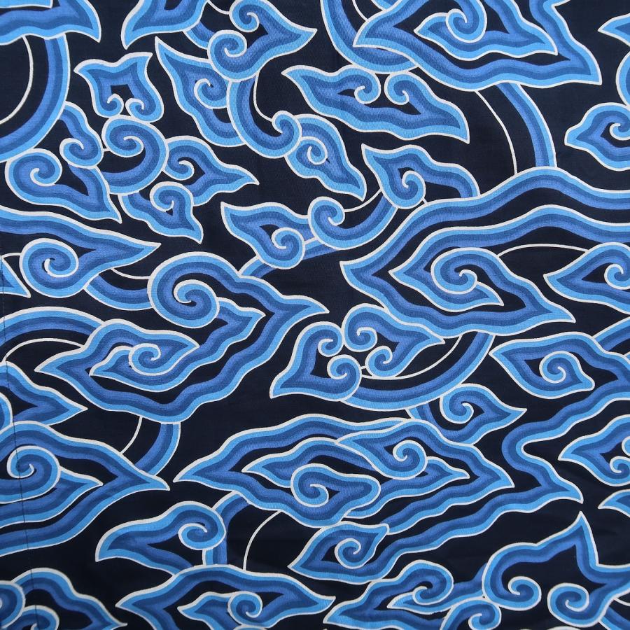 バティック 巻スカート メガムンドゥン 雲柄 ブルー コットン アジアン民族衣装 サロン ジャワ更紗【メール便OK】YSA-170407 ...