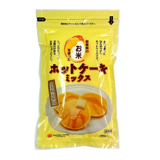 桜井食品 岐阜県のお米を使ったホットケーキミックス＜200g＞ : あしか