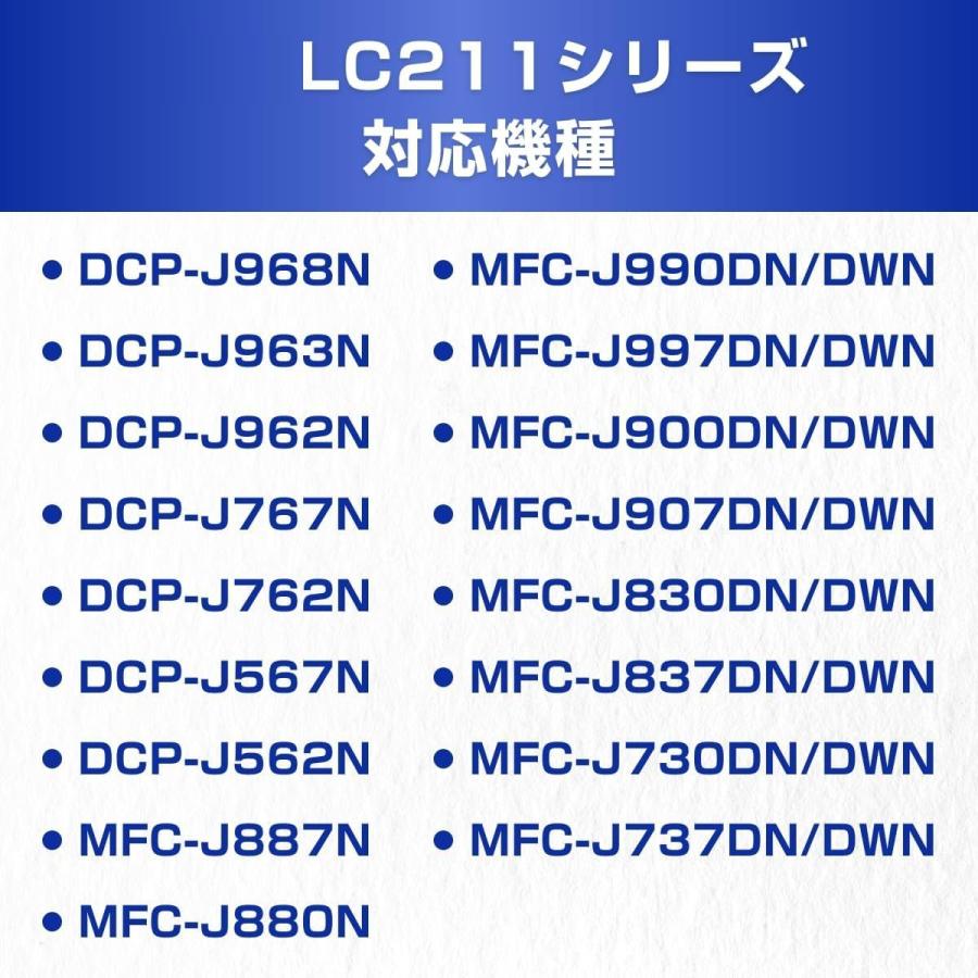 プリビオ LC211-4PK ブラザー 互換インクカートリッジ 4色組 Brother DCP-J562N J762N J963N MFC ...