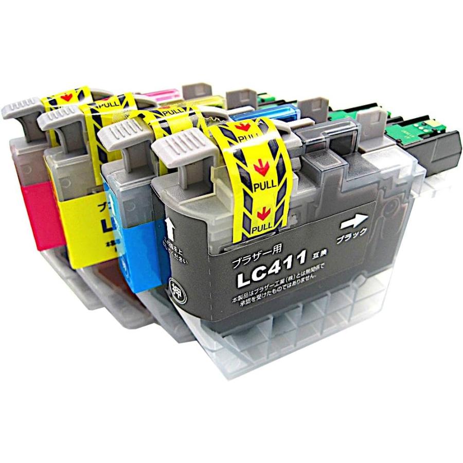 MyMio LC411-4PK brother ブラザー 純正互換インクカートリッジ 4色組 DCP-J926N-W/N MFC-J939DN/DWN J739DN J904N J1800N ...