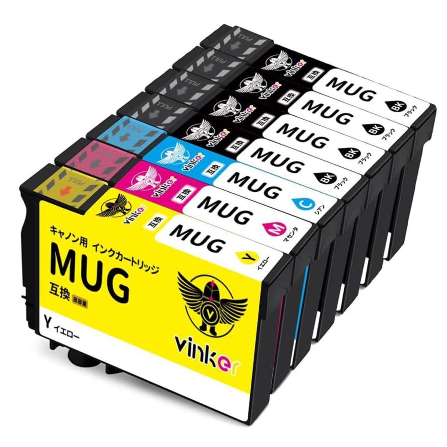 エプソン MUG-4CL + MUG-BK×3 お得な7個セット epson 互換インクカートリッジ マグカップ 4色セット+黒3本 残量表示 EW-452A EW-052A : アシスト ...