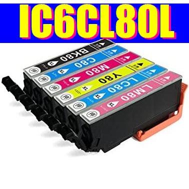 エプソン IC6CL80L 6色セット 増量版 EP-808AB EP-808AR EP-808AW 互換インクカートリッジ epson IC6CL80 IC80L : アシストYahoo ...