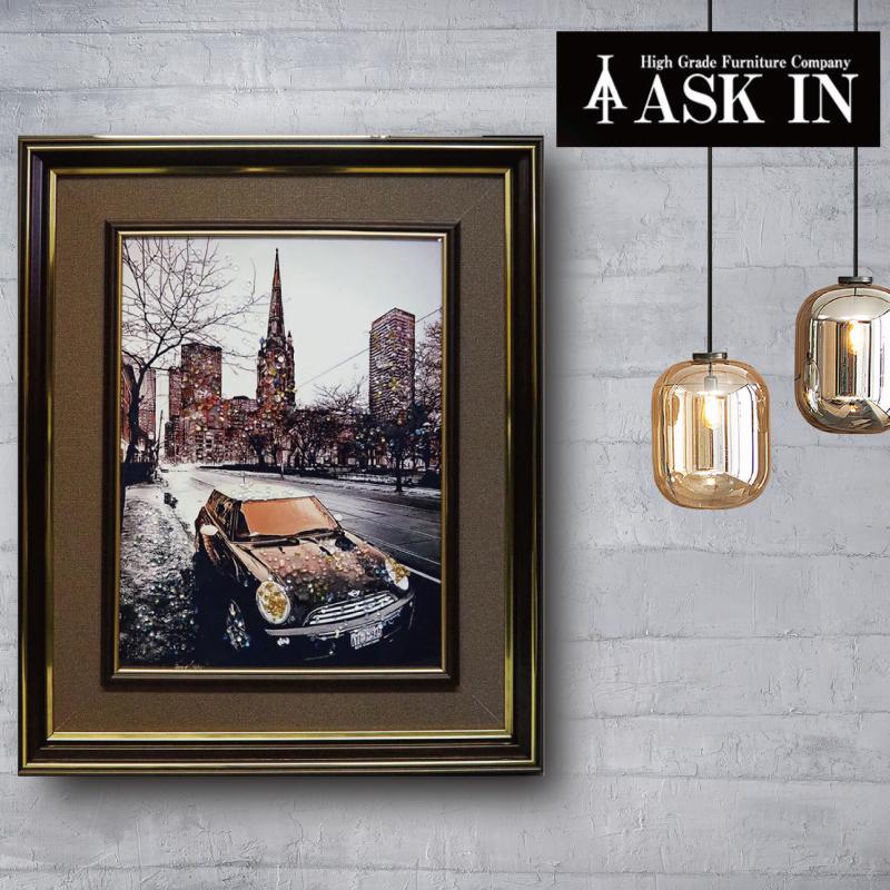 クリスタルアート シティー アートパネル 45x55cm 写真 おしゃれ キラキラ ゴージャス 景色 : アスク・イン - 通販 - Yahoo!ショッピング