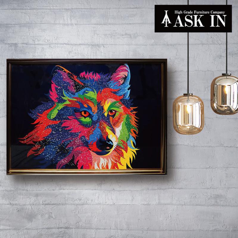 クリスタルアート ウルフ184 アートパネル 86x66cm 写真 おしゃれ キラキラ ゴージャス オオカミ : artwolf184 : アスク・イン - 通販 - Yahoo!ショッピング