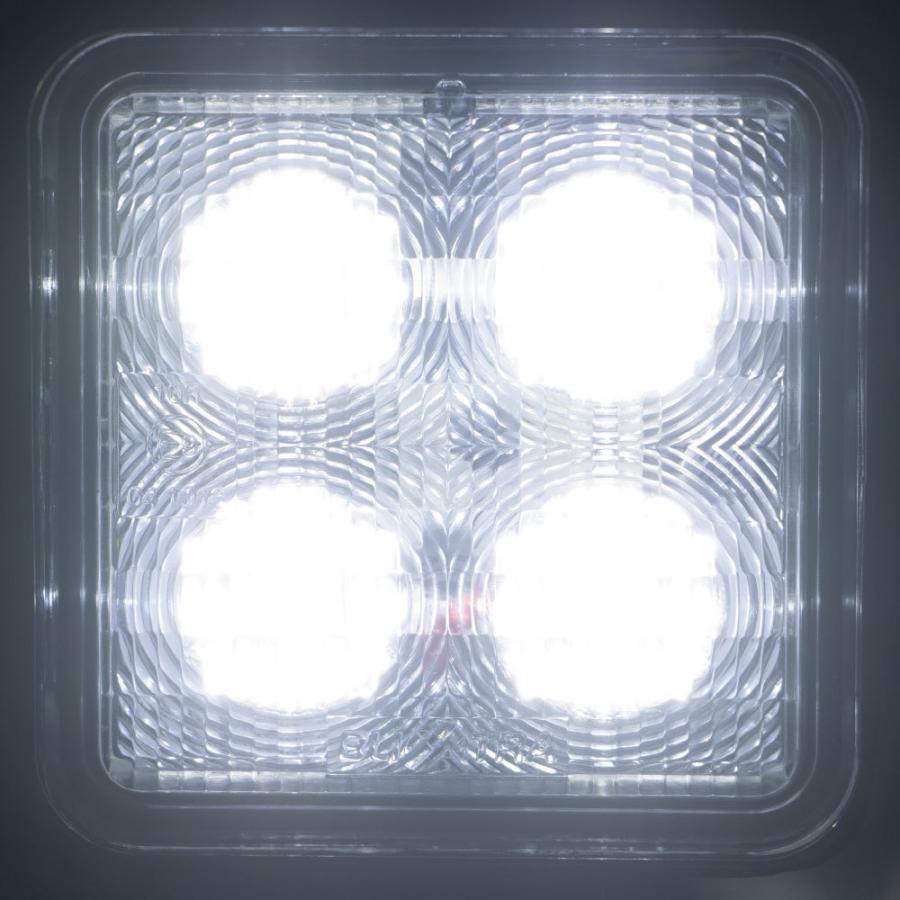 LED作業灯・バックランプ LED4 ミニワークランプ角型 12V/24V共用 :526806:トラック用品のアスラン - 通販 - Yahoo!ショッピング