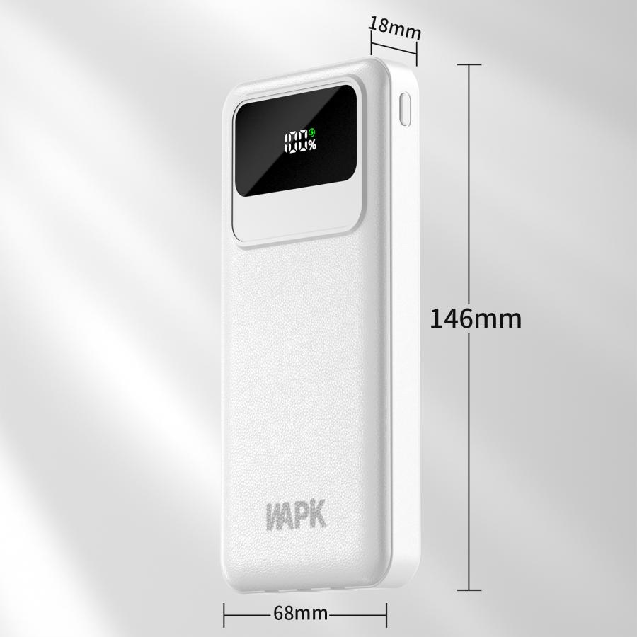 モバイルバッテリー スマホ充電器 大容量 防災電源 20000mAh 小型 急速充電器 PSE認証済 残量表示 3台同時充電 携帯充電器 iPhone/iPad/Android対応 送料無料 ...