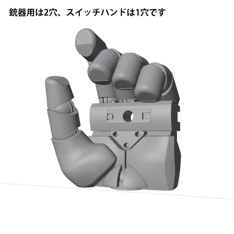 ASPハンド 丸型 9.6（甲幅9.6mmサイズ） set / α・β : あすぱら模型 Yahoo!店 - 通販 - Yahoo!ショッピング