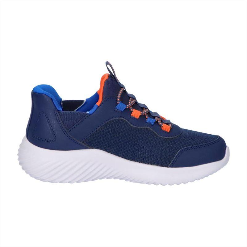 SKECHERS（スケッチャーズ） ジュニアスリップインズシューズ BOUNDER-BRISK-BURST (403822L)(NVBL ...