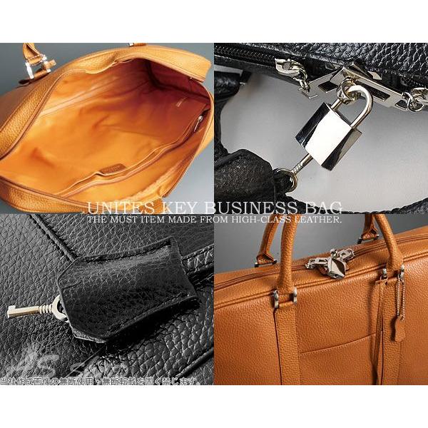 MOMO 牛床革 ビジネスバッグ 南京錠付き メンズ AN-85 バッグ レザー