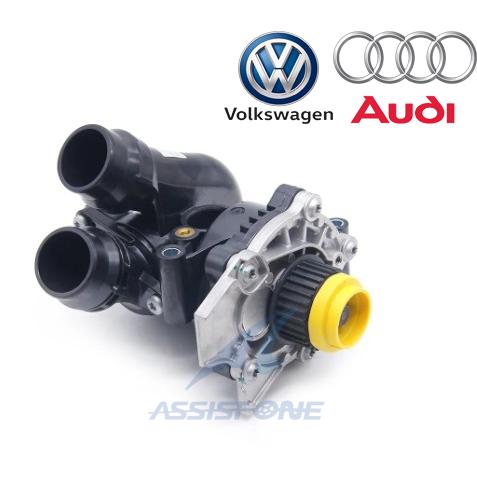 純正OEM AUDI アウディ A3 8P A4 8K A5 8F A6 4G A8 4H Q5 8R TT 8J ウォーターポンプ ASSY サーモスタット 06H121026DR ...