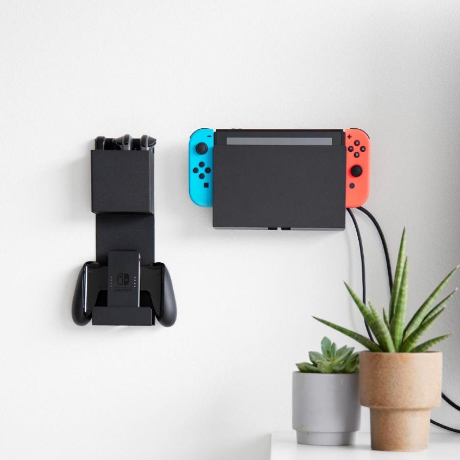 山崎実業 smart 石こうボード壁対応 充電しながら収納できるゲーム機収納 スマート ホワイト ブラック 2115 2116 : アシストワン - 通販 - Yahoo!ショッピング