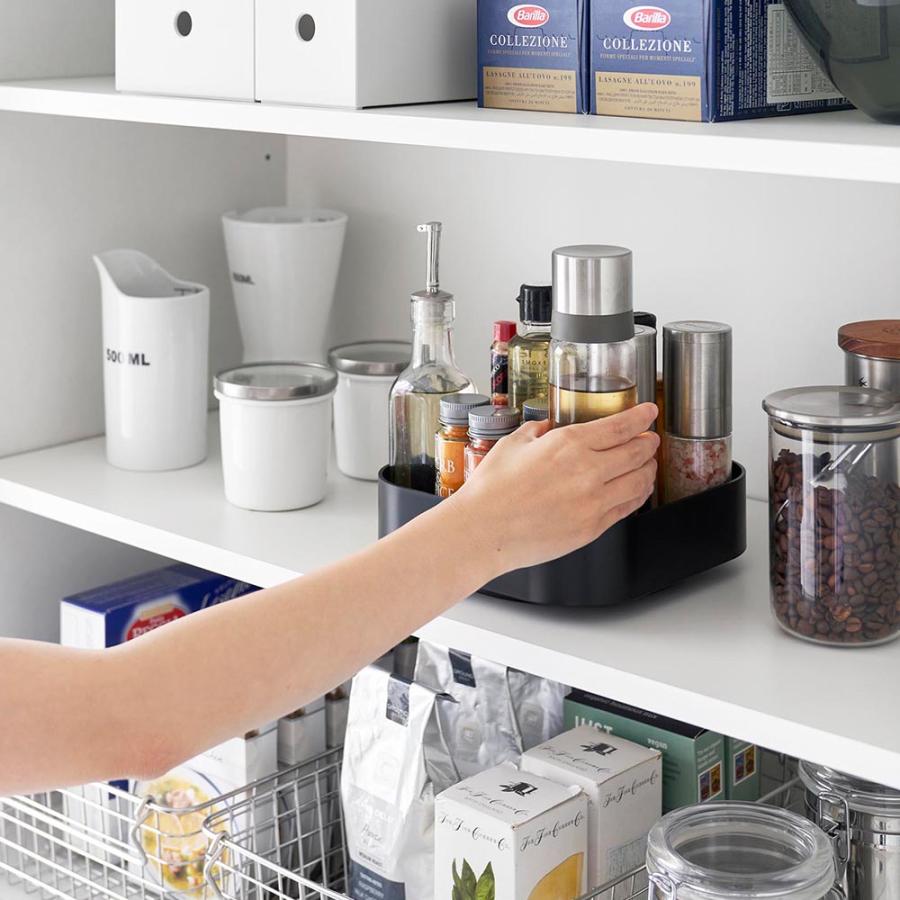 tower 山崎実業 回転式収納ラック タワー スクエア ホワイト ブラック 2198 2199 : アシストワン - 通販 - Yahoo!ショッピング