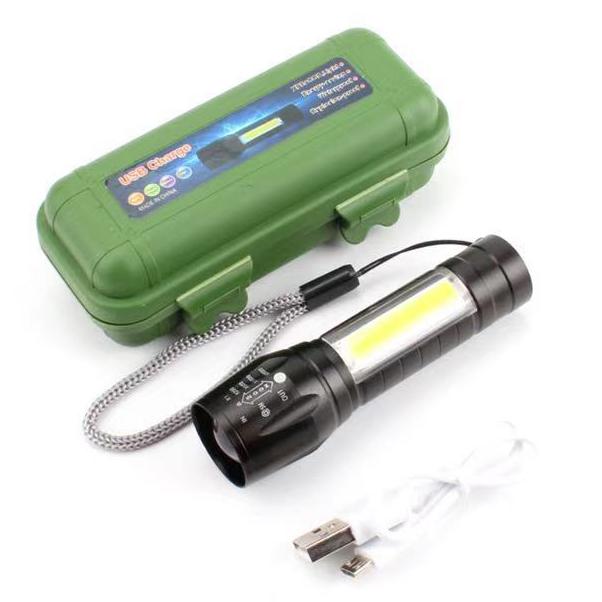 (まとめ買い)COB LED ハンドライト USB充電式 2WAY ズーム機能搭載 ケース付き : ディスカウントストア エース - 通販 - Yahoo!ショッピング