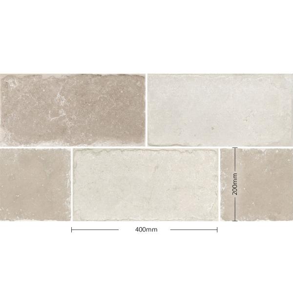 名古屋モザイク / オストゥーニ Ostuni 400×200角平 13枚入 CDS-O1770 内装床タイル(ケース) : ASTAS online shop - 通販 - Yahoo!ショッピング