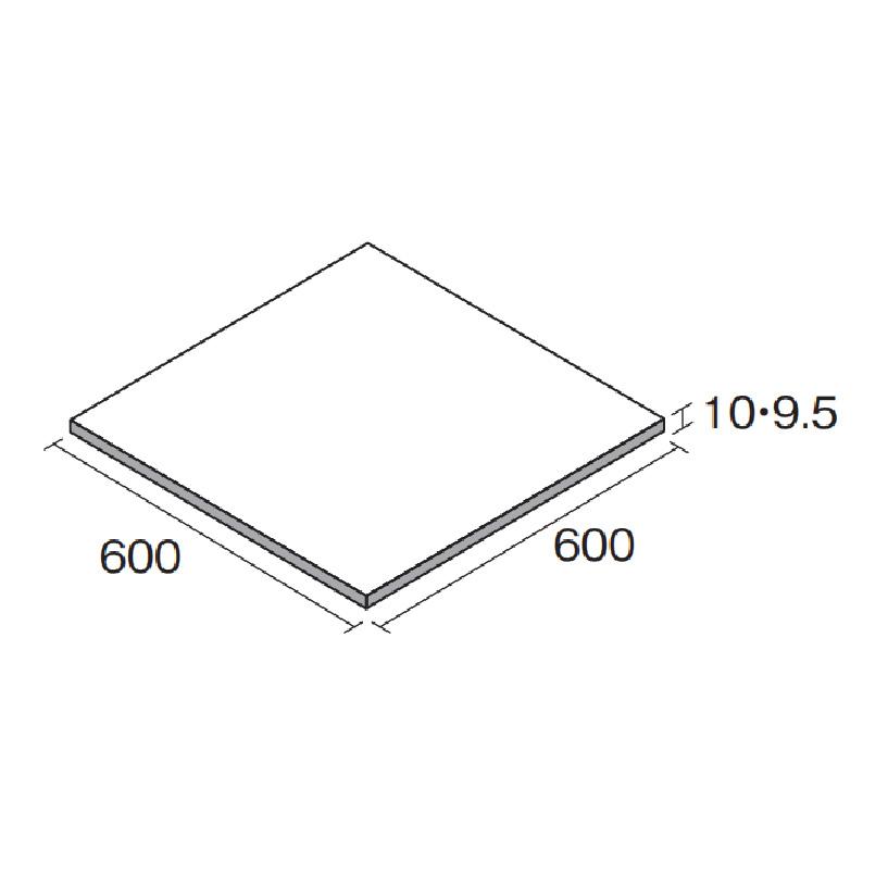 KYタイル / セラミックマーブル マットクラシコ 600角平 4枚入 CM600M-MCC6010M CM600M-MCC6020M 内装用 ...