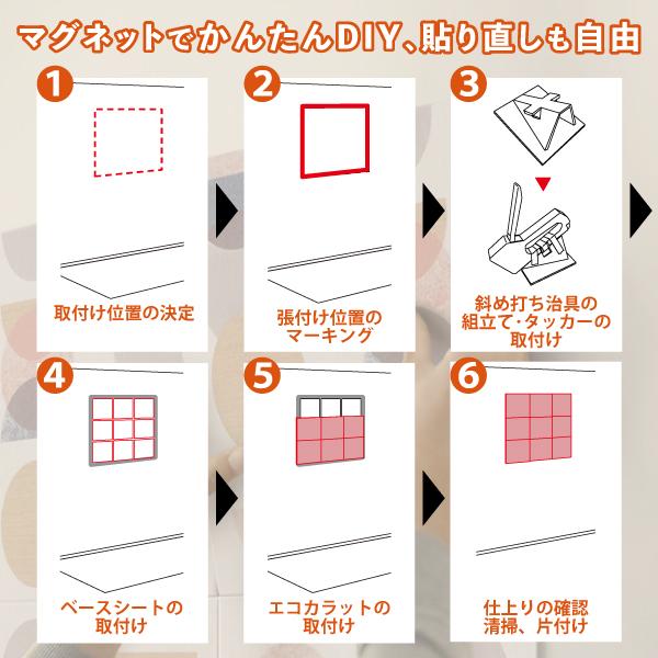 LIXIL INAX / エコカラットプラス 初心者 簡単DIY マグネット施工 エコカラットセルフ 909×909mm 9090セット ECSF-9090S/108 ECSF-9090M ...