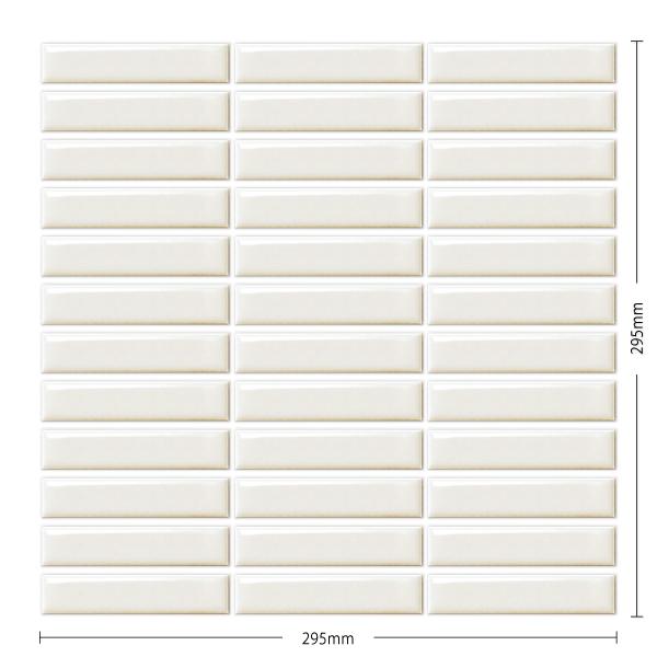 KYタイル / インプル・エレガヌーヴォ ボーダー平(スダレ張り) 22シート入 EN/S-10FL 内装用壁タイル(ケース) : ASTAS ...