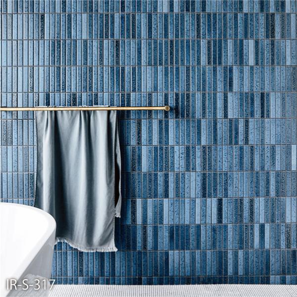 アートモザイクタイル(ケース) イリーデ Iriede 145×28ボーダー紙貼り(スダレ貼り) 18シート入 IR-S-317 / 名古屋モザイク :IR-S-317:ASTAS ...