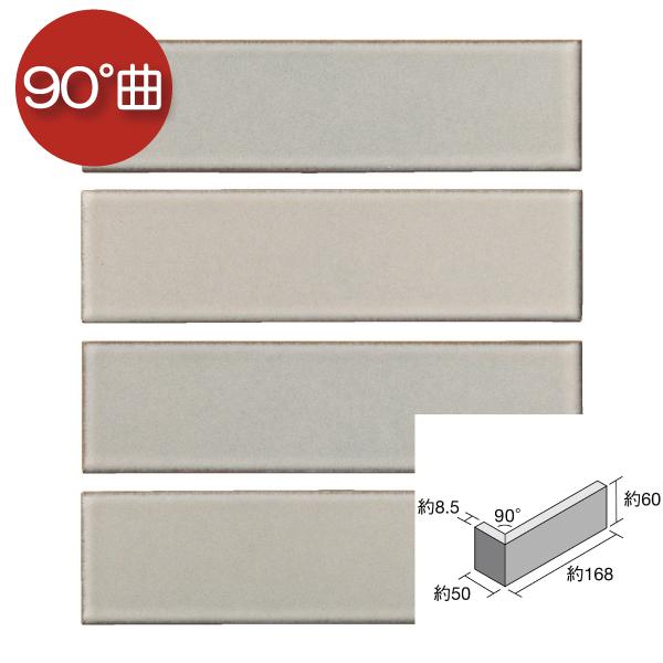 名古屋モザイク / ミステール Mystere 90°標準曲り（接着） 60枚入 MYS-MH-004 クラフトタイル(ケース ...