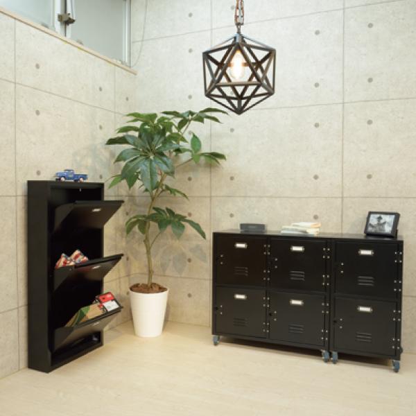 チェスト4D 4段 収納棚 Rald ブラック 黒色 北欧 おしゃれ アンティーク 収納 ロッカー デザイン 無骨 TPN-31BK / 東谷 :TPN-31BK:ASTAS online ...