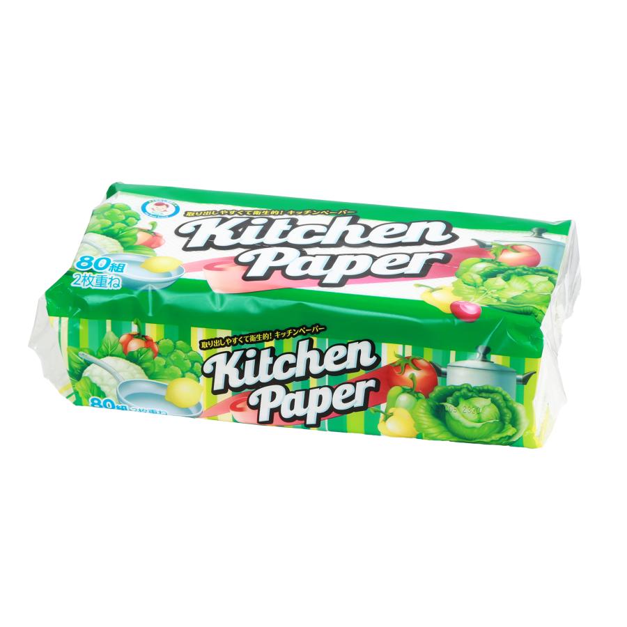 わたし百科キッチンペーパーポップアップタイプ80組×3個パック ケース16パック入り : AST Yahoo!店 - 通販 - Yahoo!ショッピング