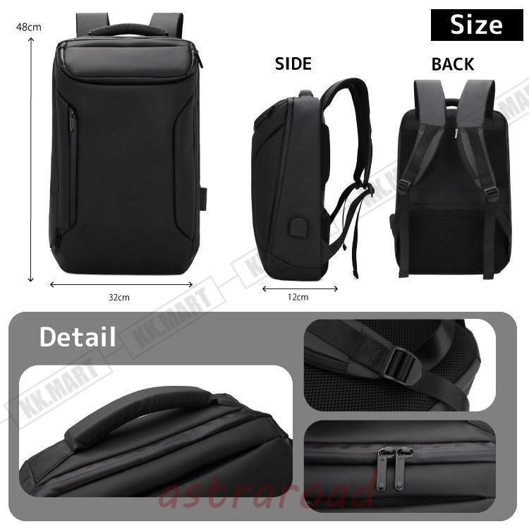 リュックサック メンズ リュック 大容量 おしゃれ 防水 通学 通勤 スポーツ スクエア 四角 撥水 バックパック ビジネスリュック デイバッグ シンプル USB リュックサック メンズ リュック 大容量 おしゃれ 防水 通学 通勤