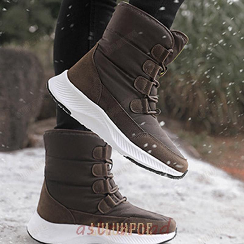 スノーブーツ レディース 裏起毛 防寒 防滑 防水 ムートンブーツ