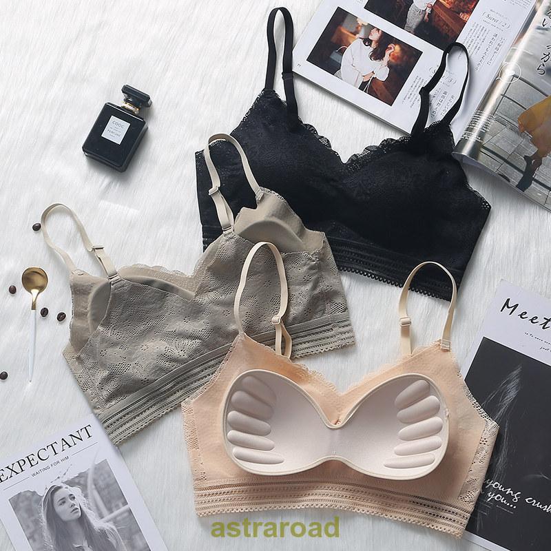 ハーフトップブラ レディース 単品 ノンワイヤー カップ付き 取り外し可能 ブラジャー インナー 肩紐調節可能 女性下着 ナイトブラ レース ...
