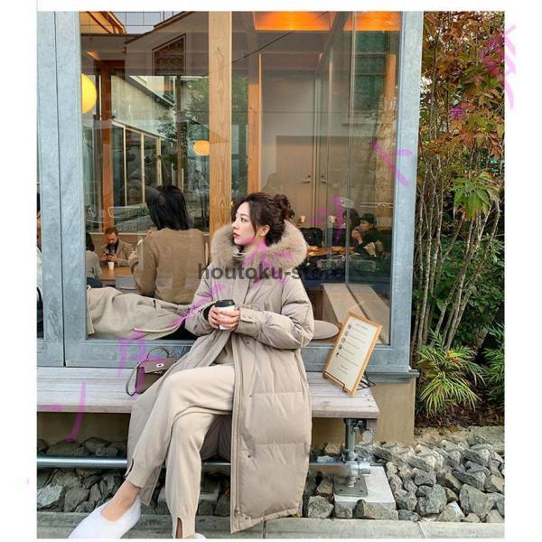 ダウンコート 超ロング レディース 91-95％ダウン 上品 ダウン