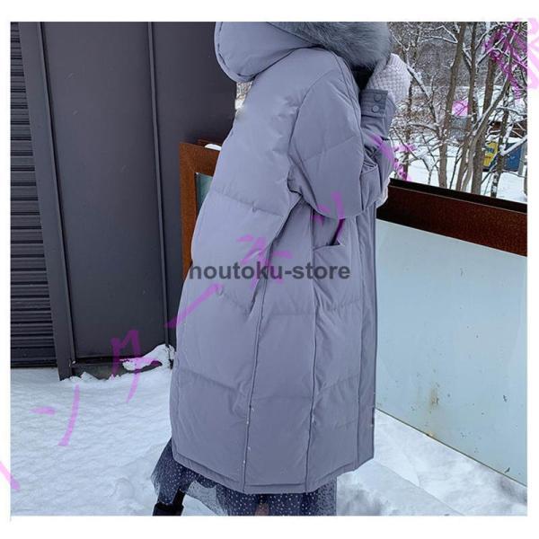 ダウンコート 超ロング レディース 91-95％ダウン 上品 ダウン