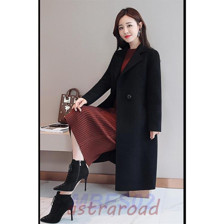 チェスターコート レディース 秋冬 厚手 オフィス ロングコート 冬