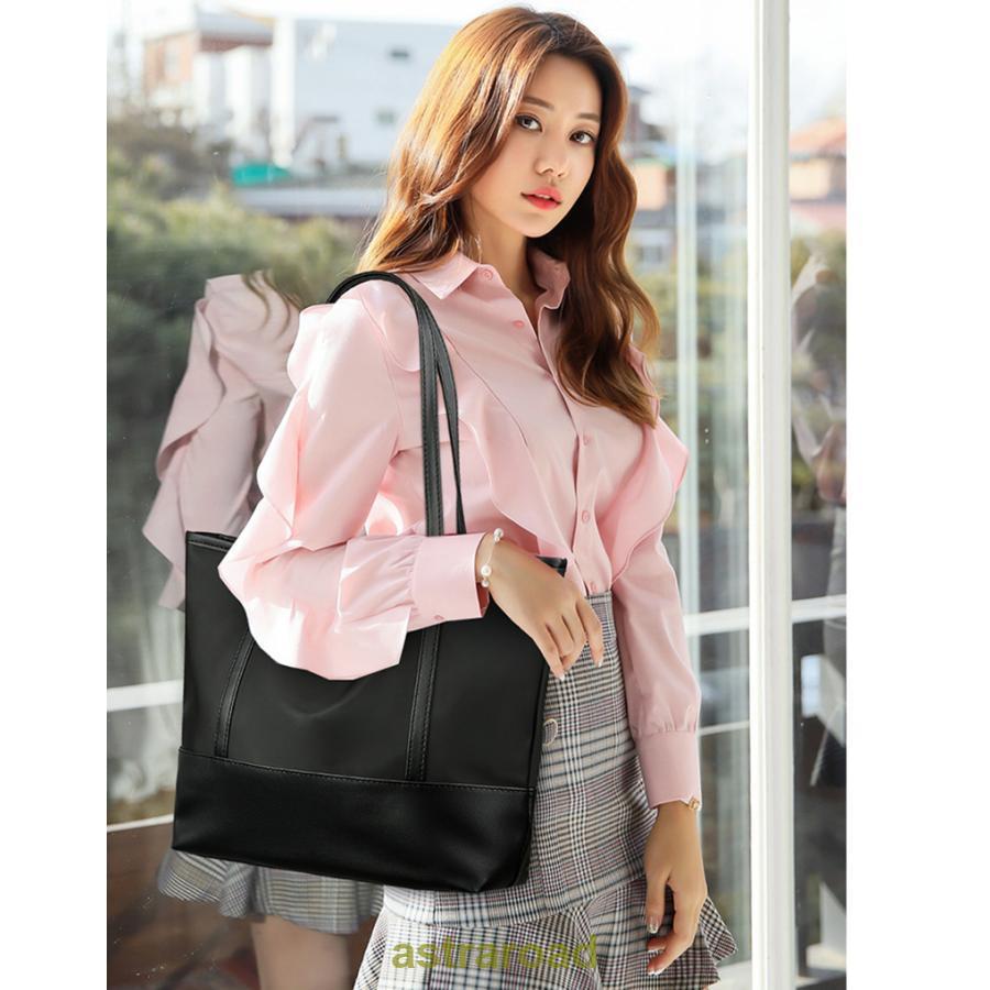 トートバッグ レディース 女性用 シンプル きれいめ かばん 鞄 カバン A4 ファスナー ビジネス オフィス 仕事 通勤 通学 大容量 軽量 肩掛け : アストラロード - 通販 ...