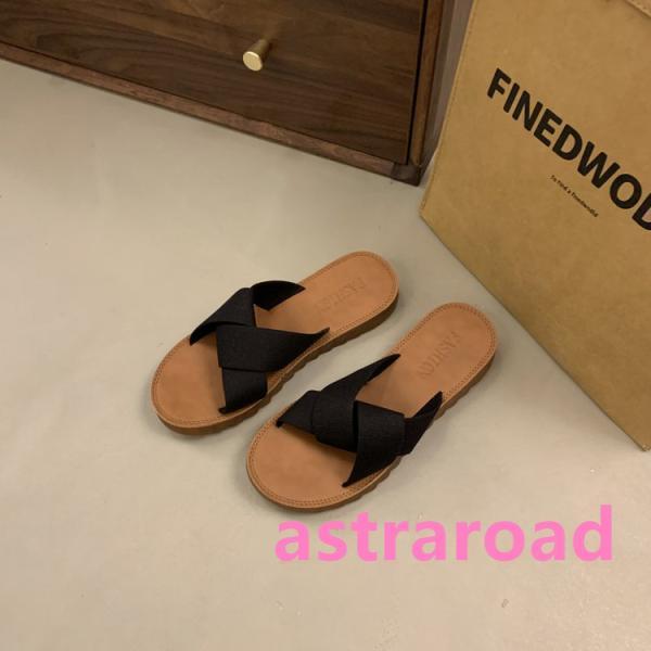 サンダル レディース カワイイ フラット クロスベルトサンダル 靴 歩き