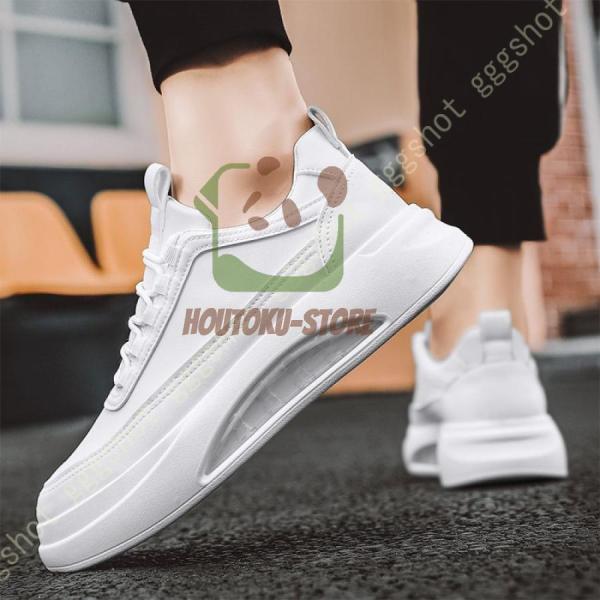 スニーカー メンズ 白 男子 学生 靴 シューズ 軽量 厚底 男性用 通勤通学 学校 仕事 カジュアル 通気 ウォーキングシューズ おしゃれ かっこいい 散歩 : アストラロード - 通販 ...