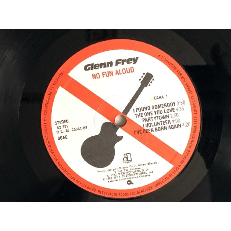 美盤 グレン・フライ Glenn Frey 1982年 LPレコード ノー・ファン・アラウンド No Fun Aloud 欧州盤 ...