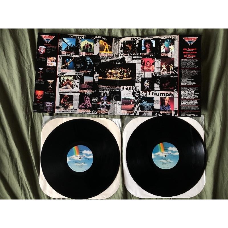 レア盤 MASTERDISK刻印 1985年 米国盤 トライアンフ Triumph 2枚組LPレコード ステージズ Stages Hard rock / Heavy metal ...