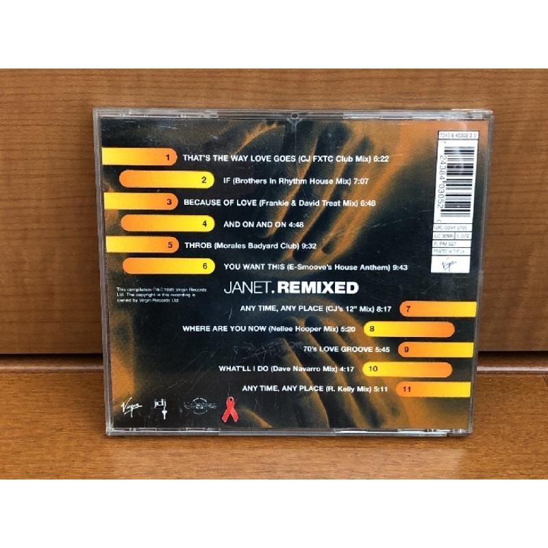 美盤 ジャネット・ジャクソン Janet Jackson 1995年 CD Janet.Remixed 英国盤 Pop ...