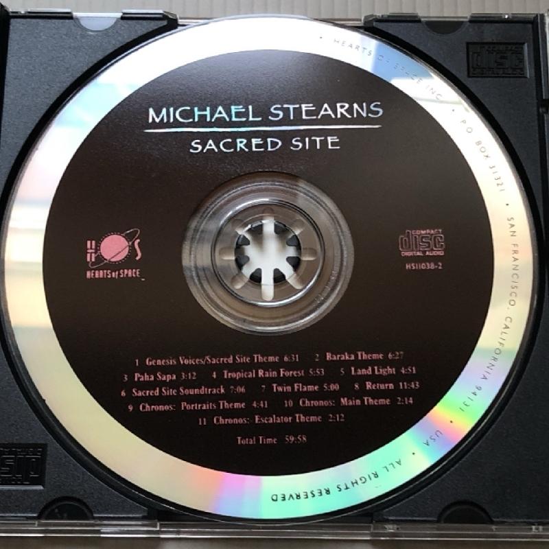ほぼ新品 レア物 マイケル・スターンズ Michael Stearns 1993年 CD セイクレッド・サイト Sacred Site 米国盤 ...