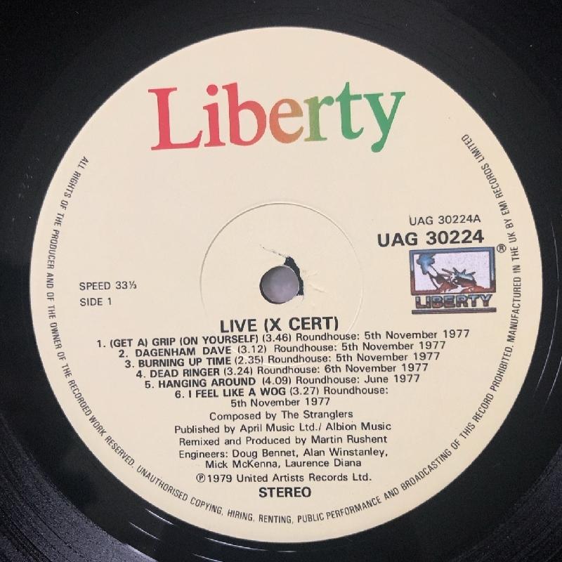 良盤 英国オリジナル盤 レア盤 ストラングラーズ The Stranglers 1979年 2枚組LPレコード Xサート LIVE X ...