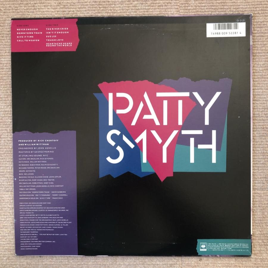 パティ・スマイス Patty Smyth 1987年 LPレコード ネヴァー・イナフ Never Enough 国内盤 Rock Rick ...